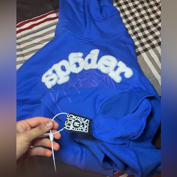Sp5der | Sweaters | Sp5der Hoodie Blue Colorway Size M | Poshmark